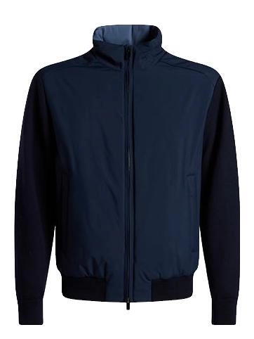 Paul & Shark Virgin Wool And Polyester Jacket - Navy