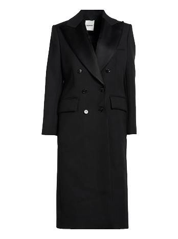 Sandro Double-breasted Coat - Black