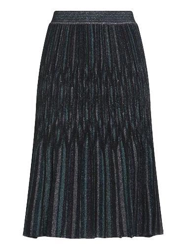 Missoni Viscose And Metal Fiber Blend Midi Skirt - Black