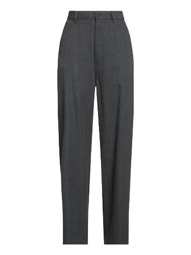 Fabiana Filippi Virgin Wool Pinstriped Wide-leg Pants - Grey