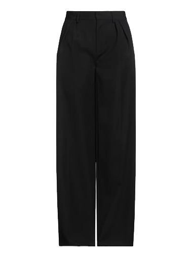 Dsquared2 Virgin Wool Wide-leg Pants - Black