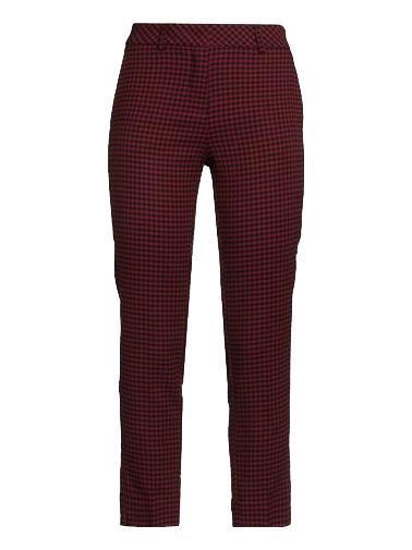 SIMONA CORSELLINI Checked Tweed Tapered Pants - Red