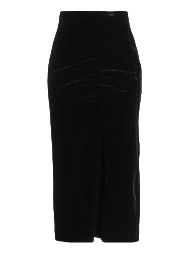 Armani Exchange Velvet Pencil Midi Skirt - Black