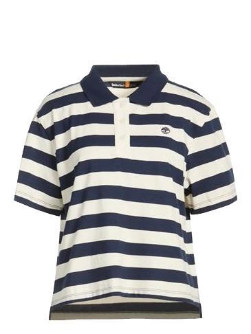 Timberland Cotton Striped Polo Shirt With Embroidered Logo - Navy