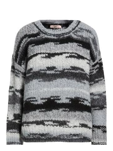 CARLA G. Emerald Wool Blend Sweater - Grey