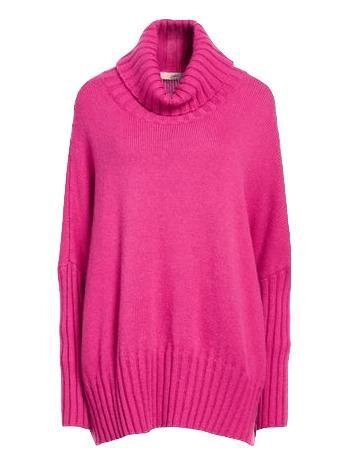 CARLA G. Knit Turtleneck - Fuchsia