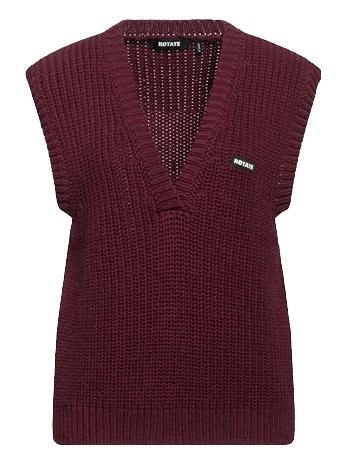 ROTATE BY BIRGER CHRISTENSEN Sleeveless V-neck Sweater - Red