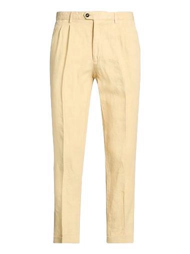 DRUMOHR Linen Tapered Leg Pants - Yellow