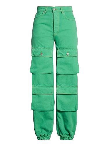 THE EDITOR Cotton Cargo Jeans - Green