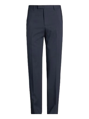 Sandro Midnight Virgin Wool Tapered Leg Trousers - Blue
