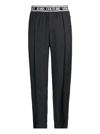 Versace High Waisted Straight Leg Trousers - Black