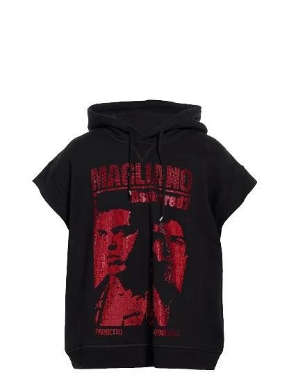 Dsquared2 Sleeveless Hooded Sweatshirt - Black