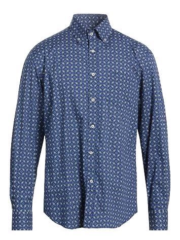 Paul & Shark Shirt Midnight Size Cotton, Elastane - Blue