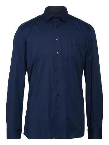 Etro Shirt Size Cotton, Elastane - Navy