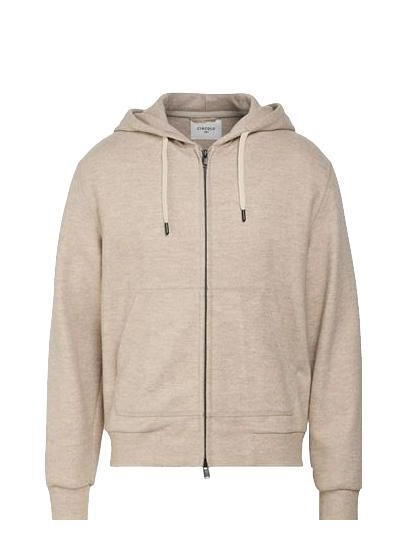 CIRCOLO 1901 Virgin Wool Zip-up Hoodie - Grey