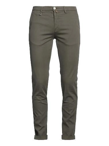 BARBATI Military Cotton Stretch Chino Pants - Green