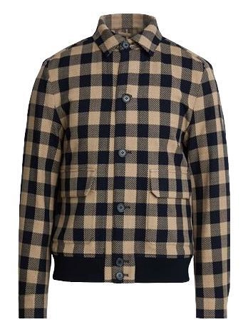 Paul & Shark Virgin Wool And Cotton Checked Jacket - Grey