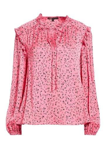 Maje Viscose Floral-print Blouse - Pink