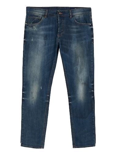 ENTRE AMIS Cropped Straight-leg Jeans - Blue