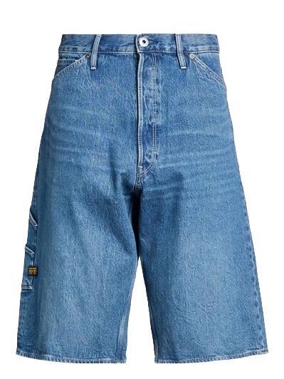 G-star Raw Cotton Denim Bermuda Shorts - Blue
