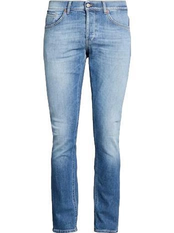 DONDUP Organic Cotton & Recycled Elastane Tapered Jeans - Blue