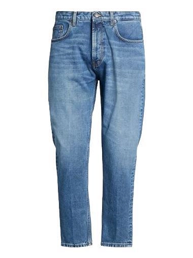 DONDUP Light Wash Cropped Tapered Jeans - Blue
