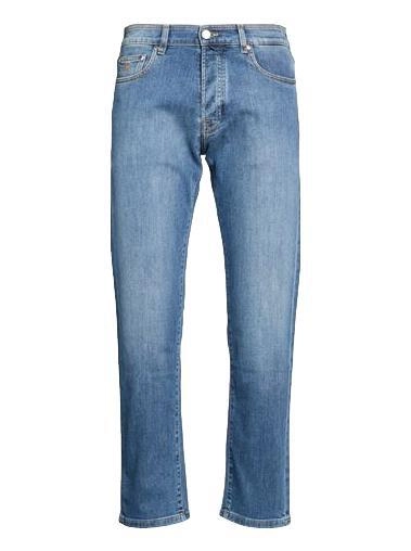 MOORER Wool Cashmere Elastane Jeans - Blue