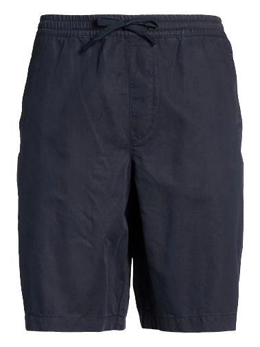 Armani Exchange Midnight Lyocell And Cotton Shorts - Blue