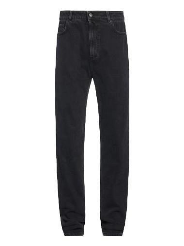 Burberry Cotton Tapered Jeans - Black