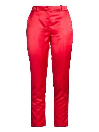 Liviana Conti Satin Tapered Trousers - Red