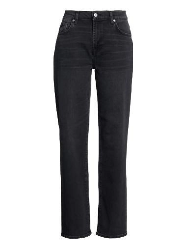 7 For All Mankind Straight Leg Jeans - Black