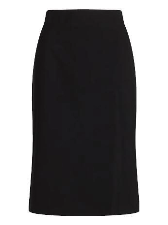Theory Wool Blend Midi Pencil Skirt - Black