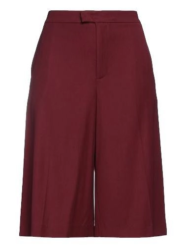TWINSET Viscose, Wool, Elastane Shorts - Red