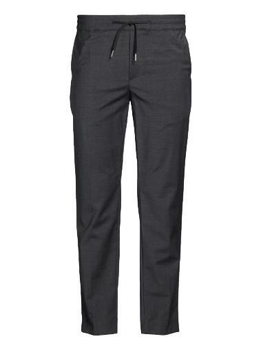Sandro Wool Blend Tapered Leg Trousers - Charcoal