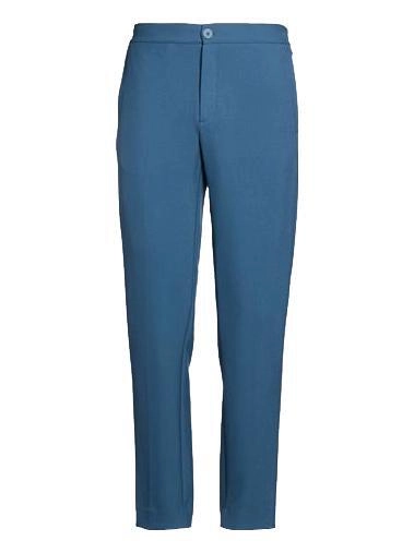 Sandro Slate Polyester, Viscose, And Elastane Tapered Leg Pants - Blue