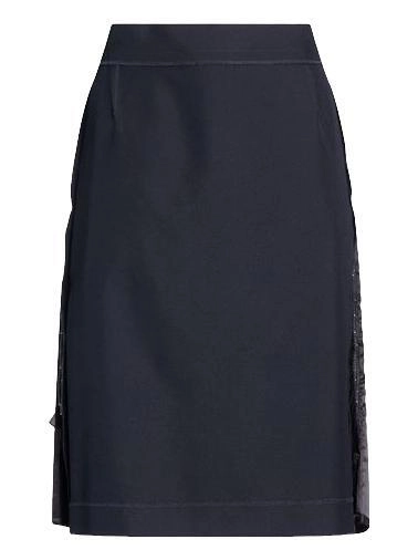 MAISON MARGIELA Midi Skirt Polyester, Wool - Navy