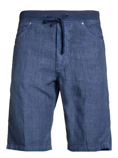120% Lino Bermuda Shorts - Navy