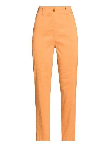 Momoni Linen, Polyamide, Cotton, And Elastane Tapered Pants - Orange
