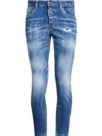 Dsquared2 Cotton-blend Tie-dye Distressed Skinny Jeans - Blue