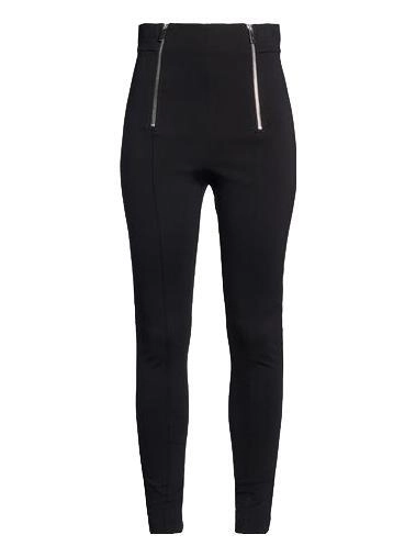 MEIMEIJ Jersey Stretch Slim Fit High Waisted Pants - Black