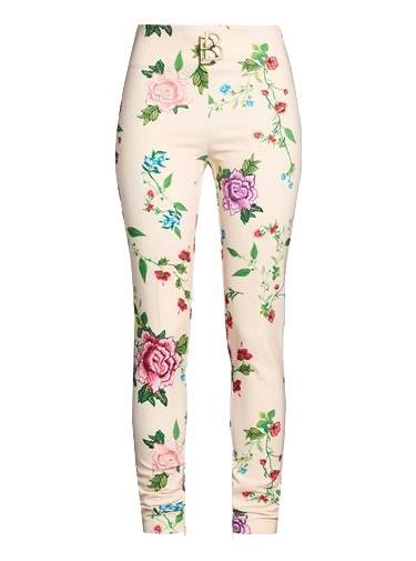 BABYLON Floral-print Tapered Pants - Orange