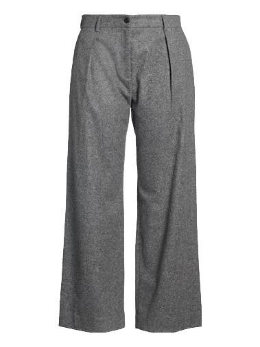 Antonelli Firenze Wool, Polyamide, Silk, And Elastane High-waisted Wide-leg Pants - Grey