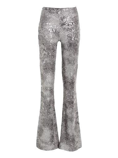 Iceberg Flared Sequin Pants - Silver