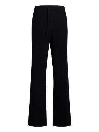 Alpha Studio Wool And Cashmere Blend Knit Pants - Black