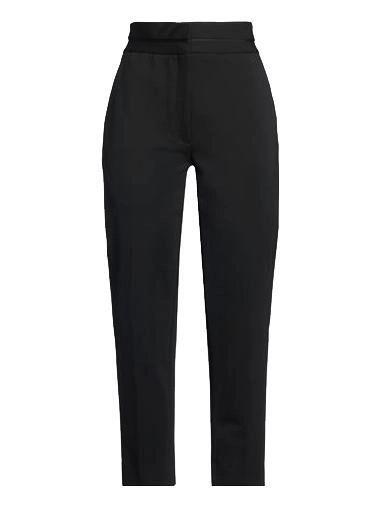 Sandro High-waisted Straight-leg Jersey Pants - Black