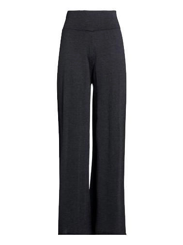Alpha Studio Virgin Wool Wide-leg Knit Pants - Charcoal