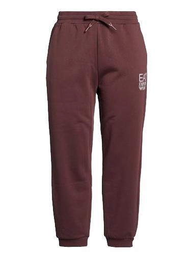 EA7 Cotton And Polyester Track Pants - Brown