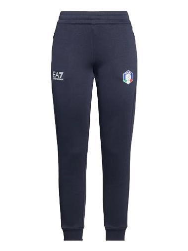 EA7 Polyester Cotton Track Pants - Navy