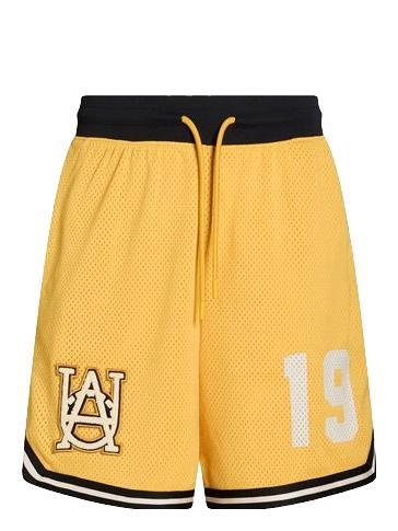 Under Armour Mustard Polyester Athletic Shorts - Yellow
