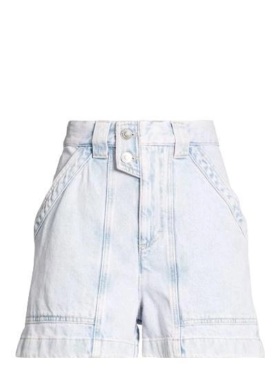 MARANT ETOILE High-waisted Denim Shorts - Blue